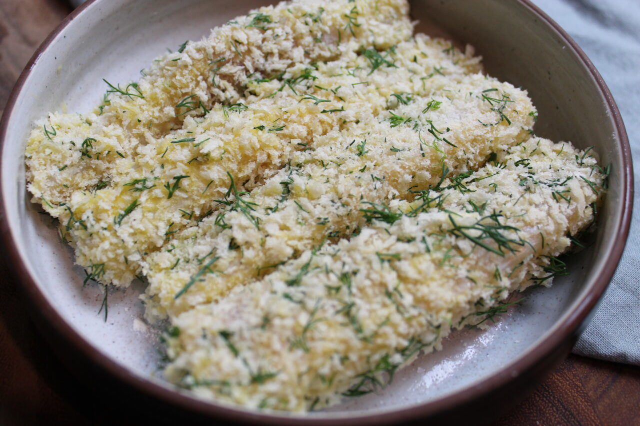 Dilly Breaded Fish Sticks - Sow The Table